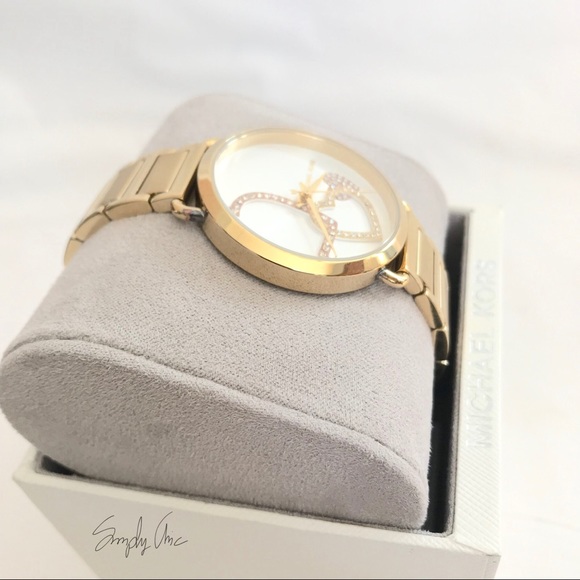 Michael Kors | Accessories | New Authentic Mk Goldtone Portia Pave ...